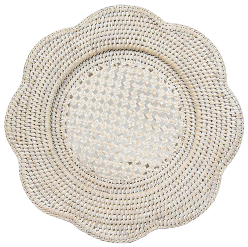 Scalloped Rattan Chargers – Ultimate Gifts MS