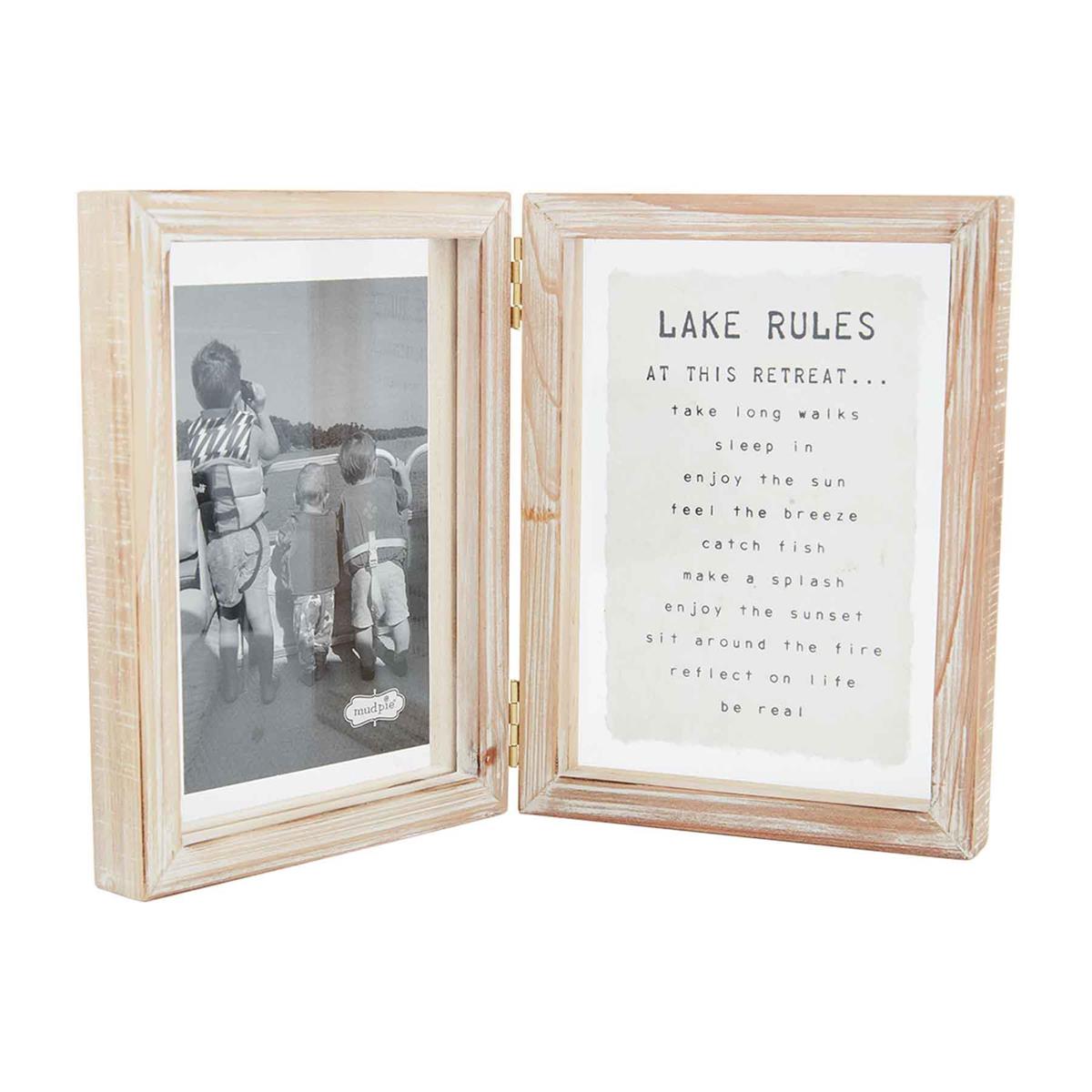 Lake Rules 4x6 Hinge Frame – Ultimate Gifts MS